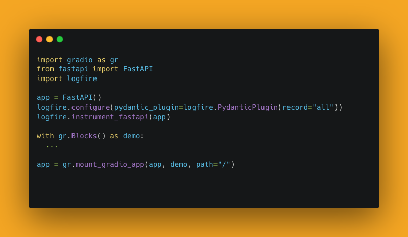 Monitor you Gradio app with Logfire 🔍
